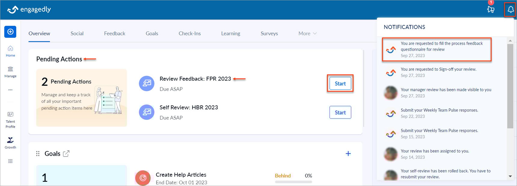 Performance user guide for employees